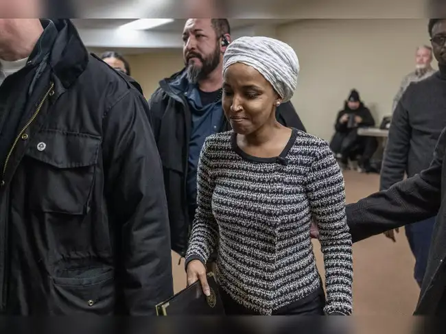 Watch video: Ilhan Omar sprayed with unknown substance during ...