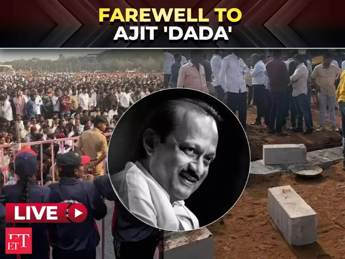 Last rites of Ajit 'Dada' - Maharashtra leaders pay emotional tribute ...