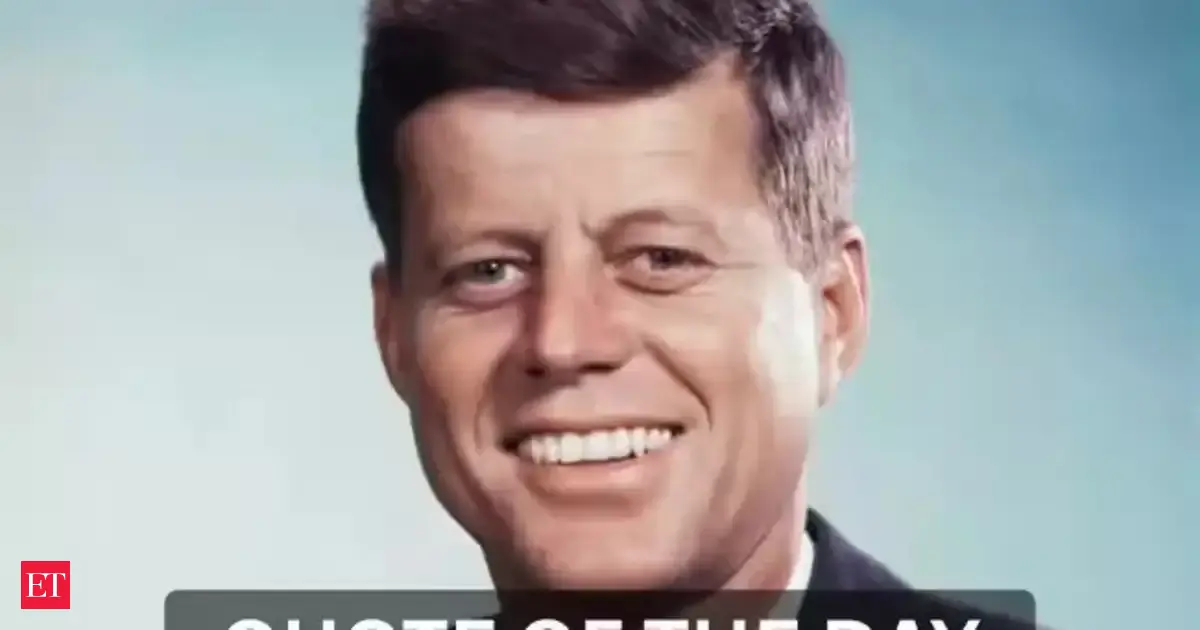 Quote of the Day by John F. Kennedy: ‘Effort and courage are not ...