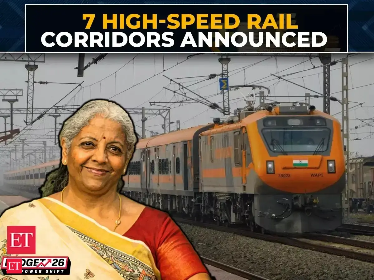 budget: Budget 2026: FM announces seven high-speed rail corridors ...