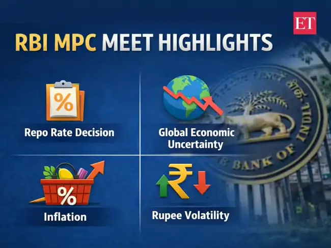 RBI MPC Meet Highlights: Governor on repo rate, inflation, rupee and ...