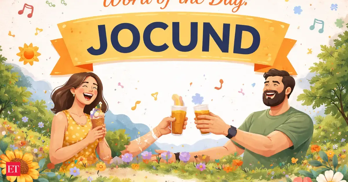 Word of the Day: Jocund - The Economic Times