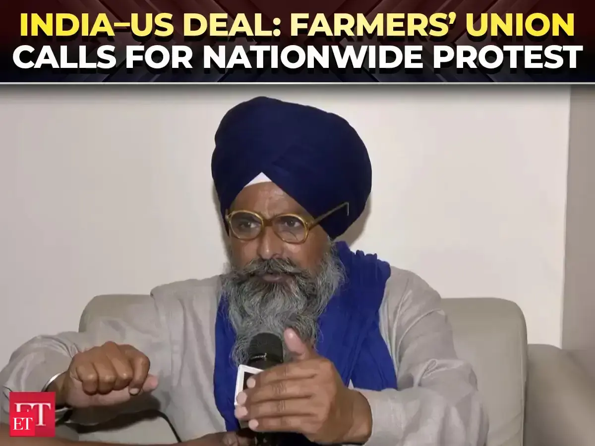 India-US trade deal: Indian Farmers' Union sounds alarm, calls for ...