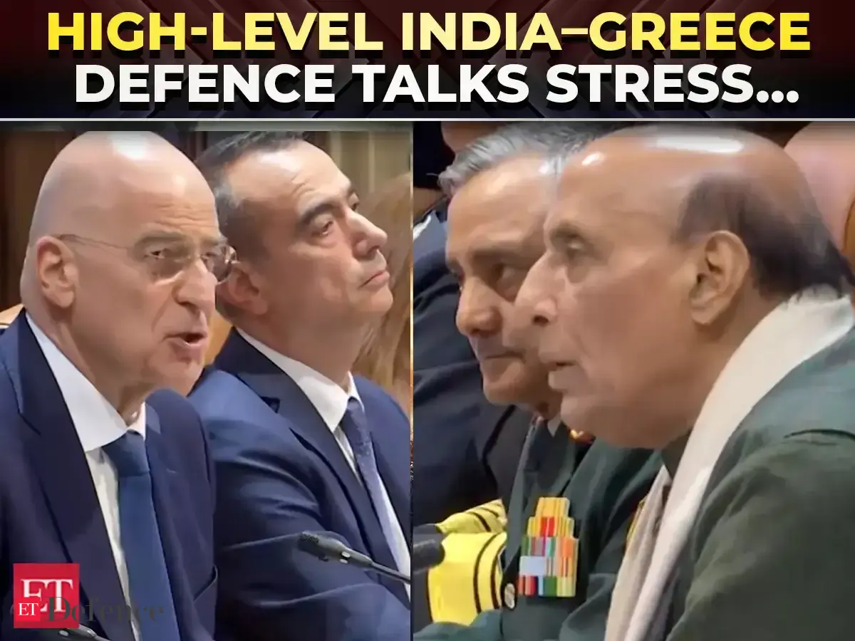 India–Greece defence talks stress strategic partnership, security ...