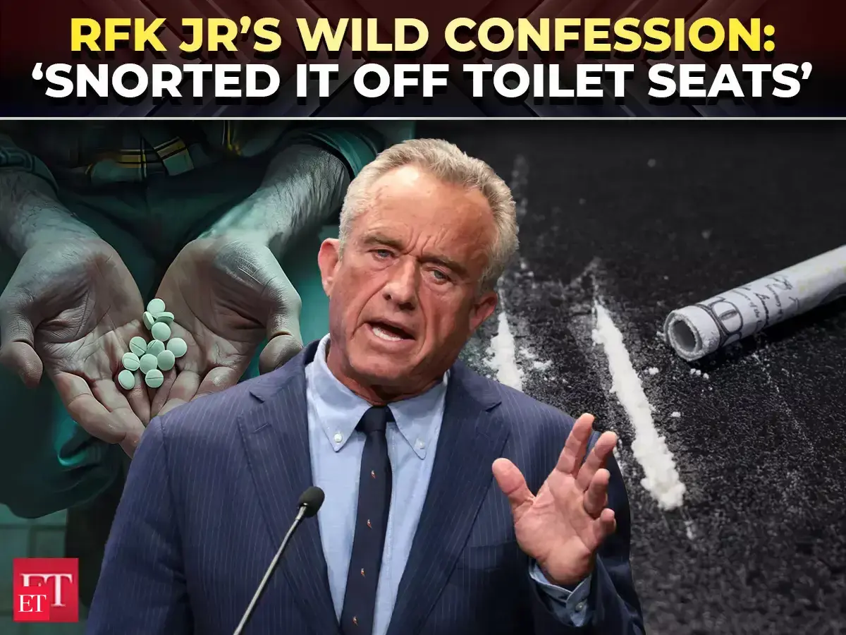 ‘I snorted cocaine off TOILET SEATS!’: RFK Jr’s shocking confession ...