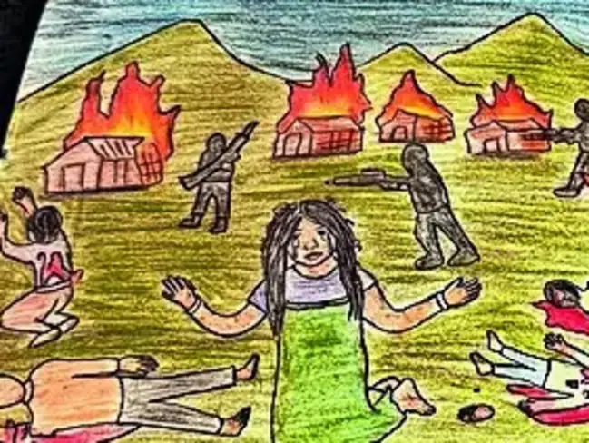 Manipur violence trauma surfaces in children’s drawings at relief camps ...