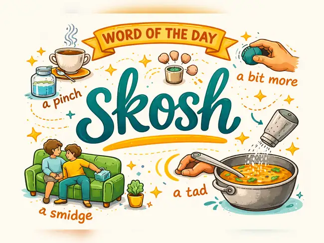 Word of the Day: Skosh - The Economic Times