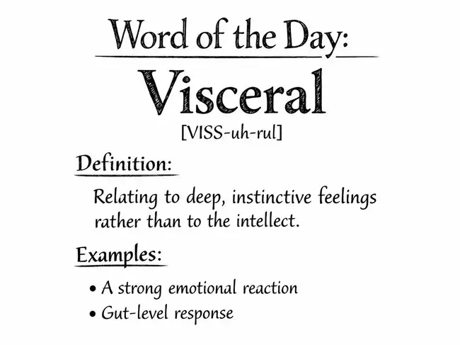 Word of the Day: Visceral - The Economic Times