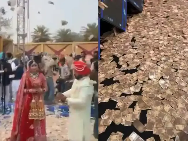 Video of ‘Rs 8.5 crore’ note shower at Punjabi wedding goes viral ...