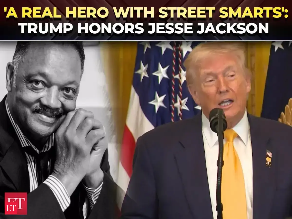 'A real hero with street smarts...': Trump honors Jesse Jackson at ...