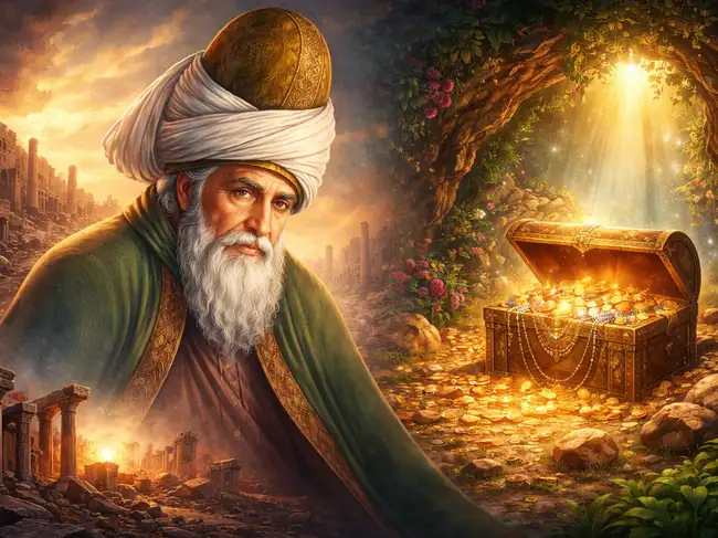 Quote of the day by Rumi: 'Where there is ruin, there is hope for a ...
