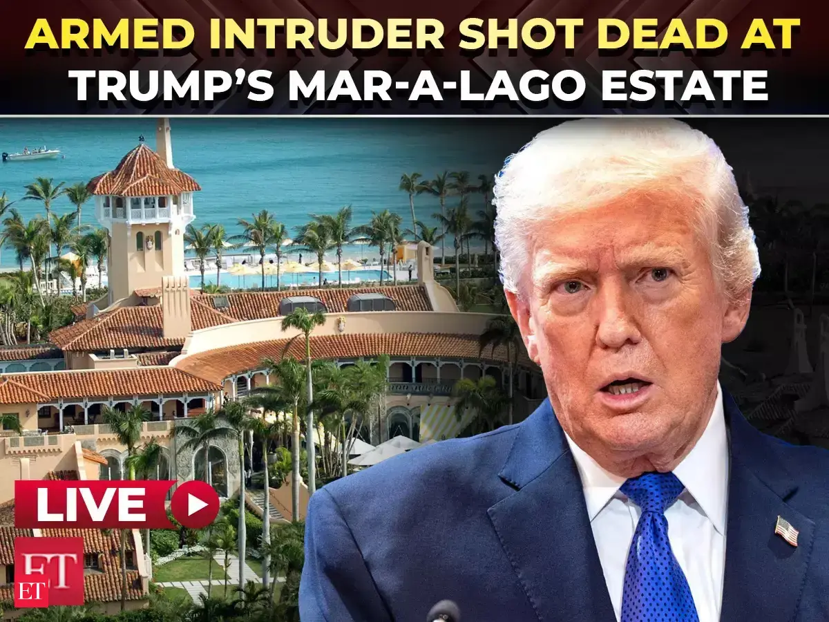 LIVE: 'Assassination attempt on Trump' | Armed intruder shot dead by ...