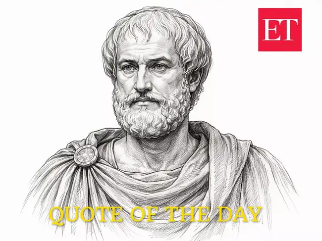 Quote of the day by Greek philosopher and polymath Aristotle: 'Dignity ...