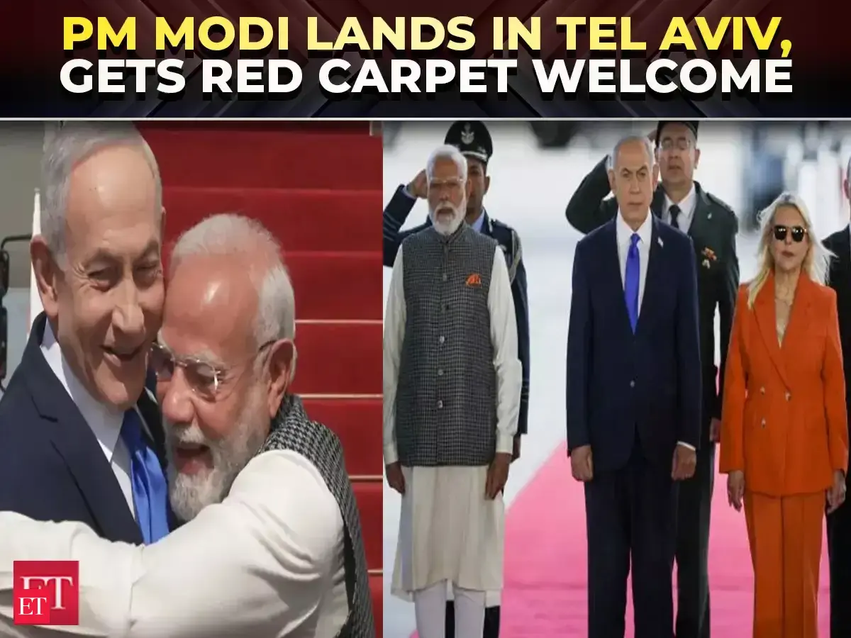 PM Modi received by Netanyahu in Tel Aviv, gets red carpet welcome ...