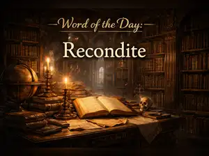Word of the Day Recondite: Word of the Day: Recondite - The Economic Times