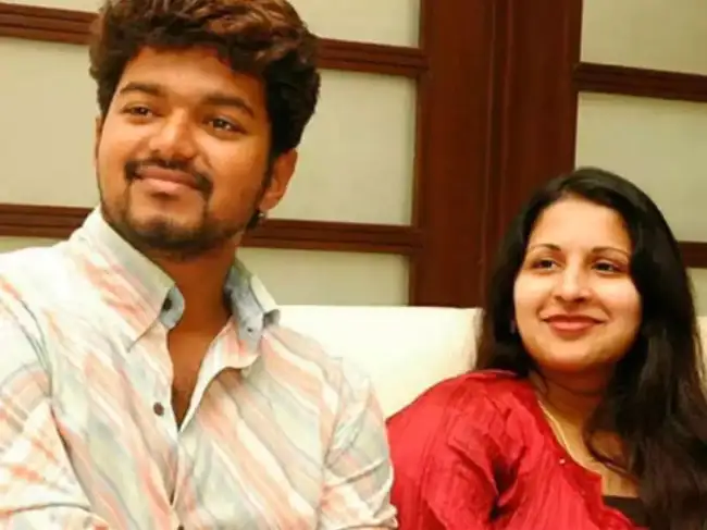 TVK chief Thalapathy Vijay’s wife Sangeetha files for divorce, alleges ...
