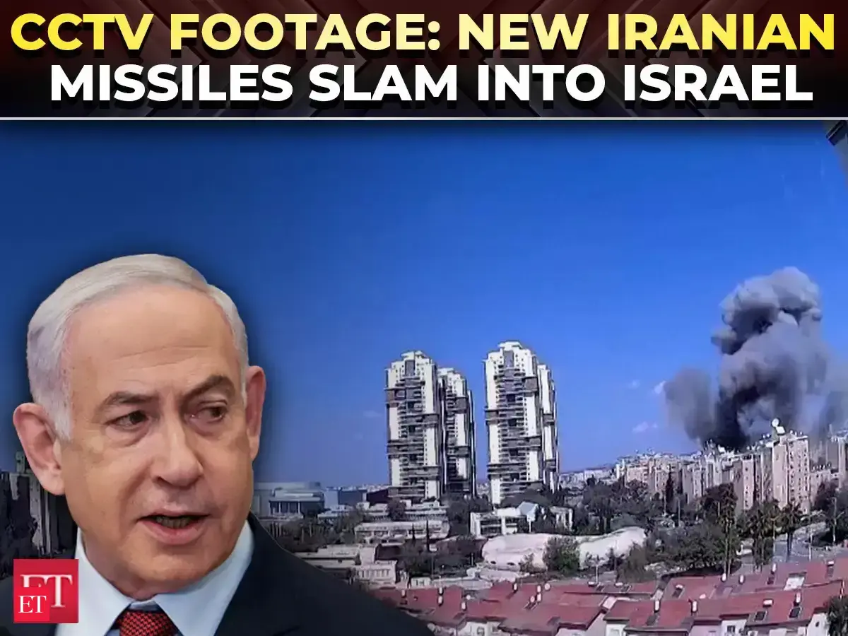 Iran goes ALL-OUT against Israel: CCTV reveals moment missiles strike ...