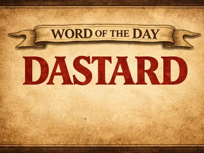 Word of the Day: Dastard - The Economic Times