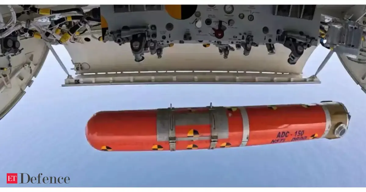 DRDO, Indian Navy conducts in-flight release trials of 'ADC-150' from ...