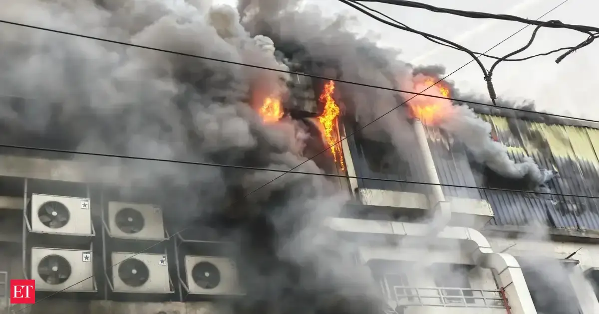 26 injured as fire breaks out at electric meter factory in Noida Sector ...