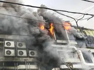 26 injured as fire breaks out at electric meter factory in Noida Sector ...
