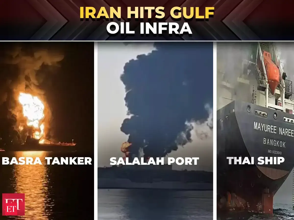 iran tanker attack gulf: Iran hits Gulf oil routes: tankers burn near ...