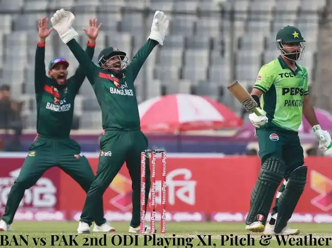 BAN vs PAK 2nd ODI: Live Streaming, playing XI, pitch and weather ...