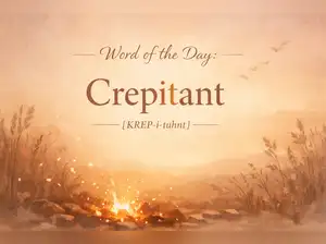 Word of the Day Crepitant meaning: Word of the Day: Crepitant - The ...