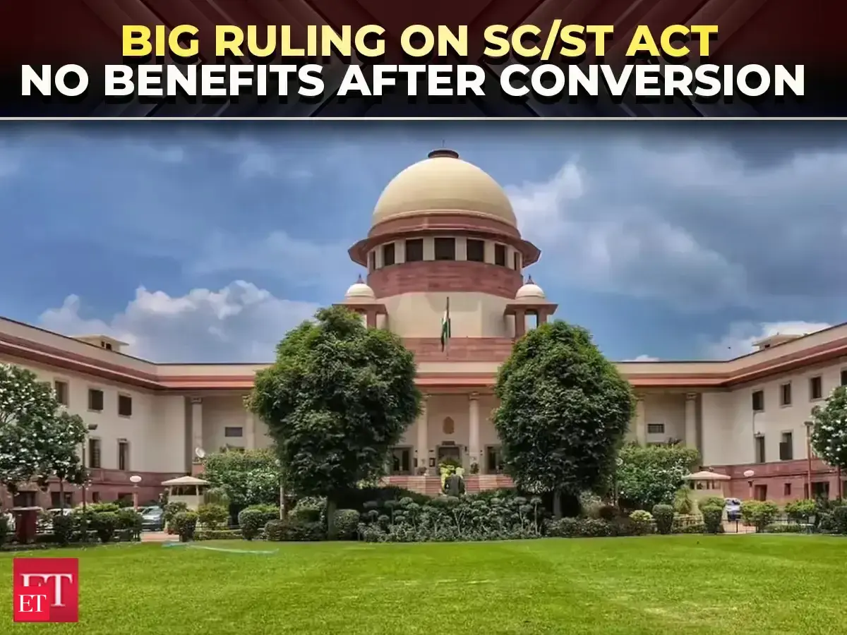 SC/ST act applies only to Scheduled Castes and Tribes who have not ...