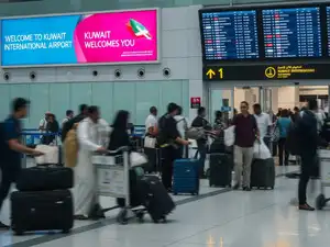 Fire at Kuwait airport after drones hit fuel tank amid West Asia war ...