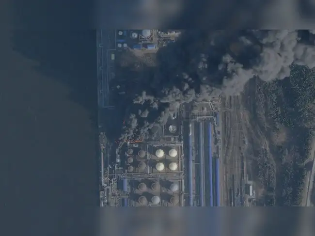 Russia's Ust-Luga port damaged by Ukrainian drones, fire breaks out ...