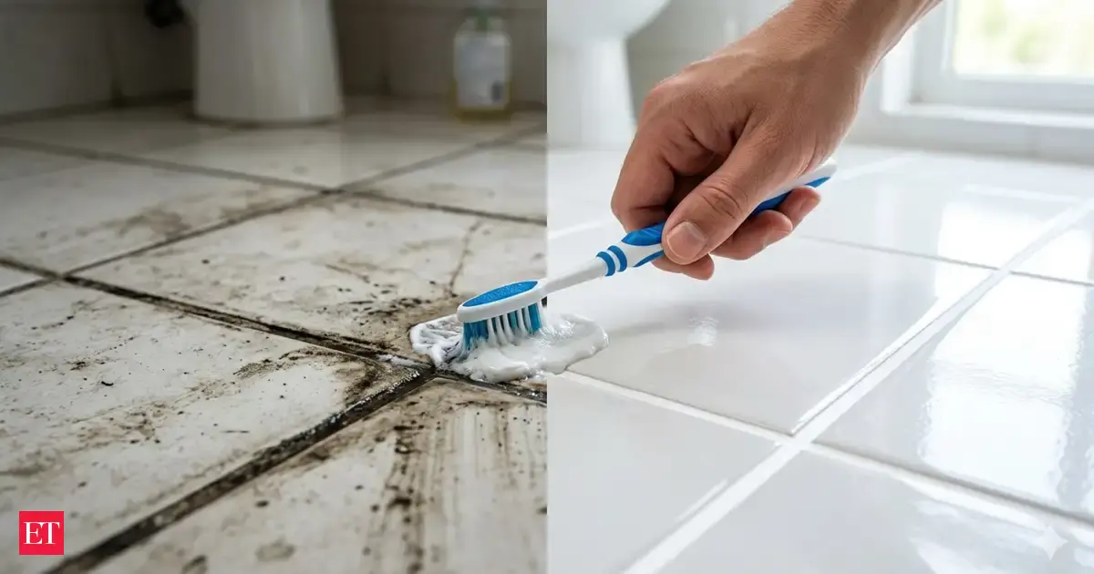 Dirty Tile Grout Try This Quick At Home Trick To Clean It Without ...