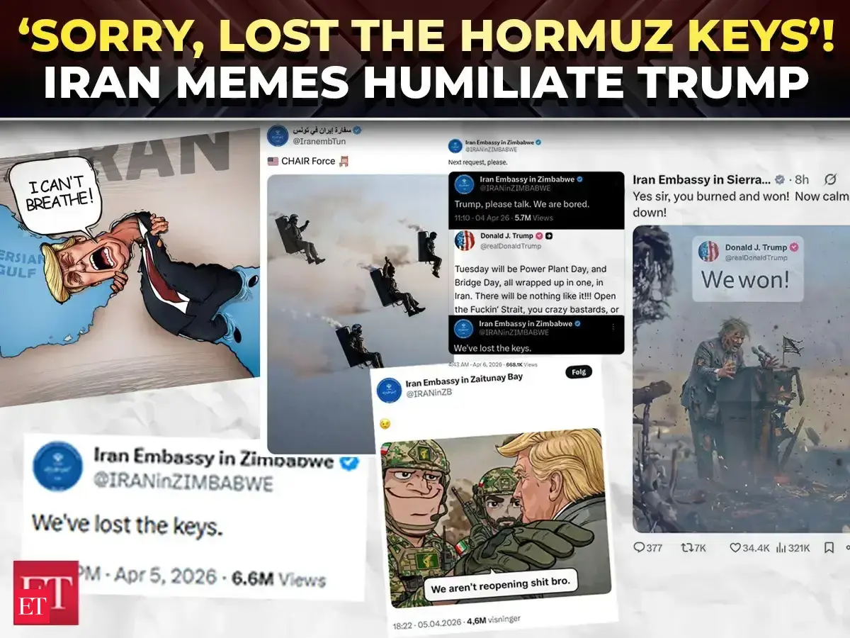 'Can’t open, lost the keys!': Iran ROASTS Trump in memefest, mocks ...