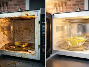 How to clean a microwave without scrubbing: A steam method that loosens ...