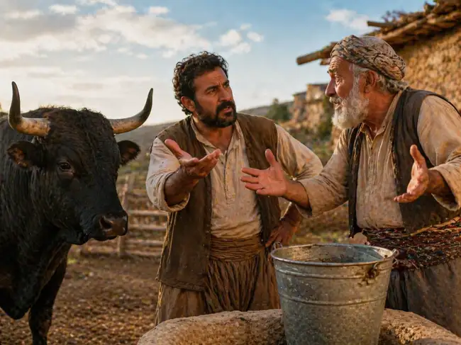 Persian proverb of the day: ‘I say, 'It's a bull’; he says, 'Milk it ...