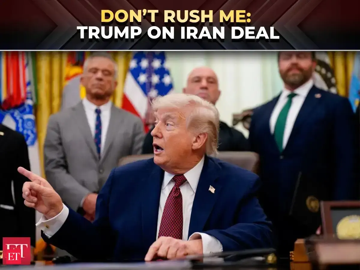'Don’t rush me': Trump says Iran military is totally defeated and ...