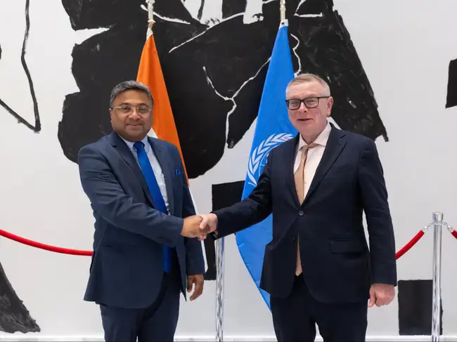 MEA Secretary Sibi George discusses terror threats with UN's Acting ...