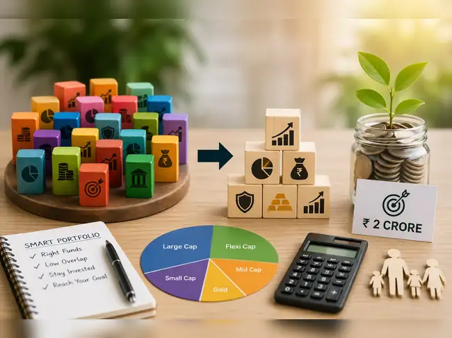Holding 15 mutual funds? Here’s how to cut overlap and reach Rs 2 crore ...