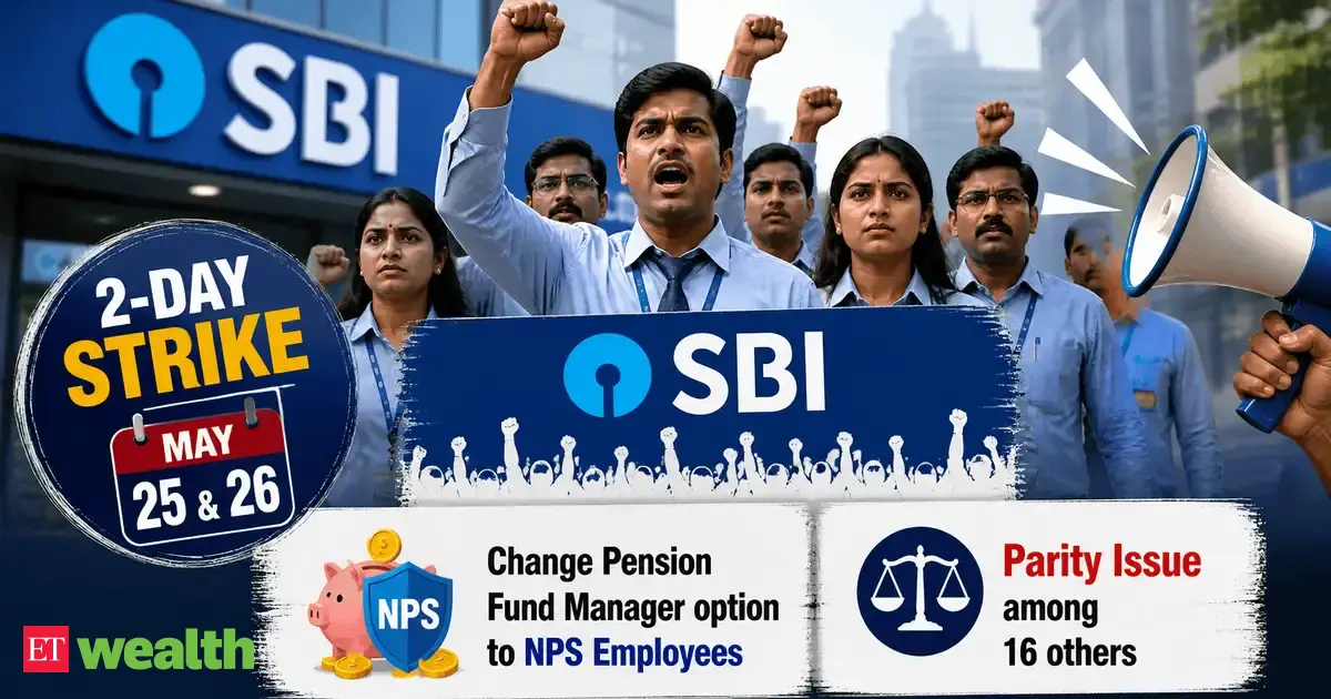 state bank of india: SBI employees’ 2-day strike on May 25, 26: Pension ...