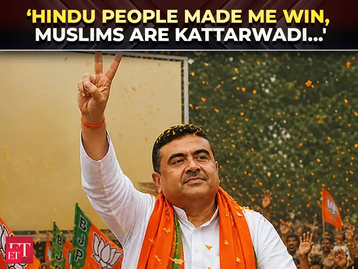 'Entire Muslim vote went to TMC; I will work for Hindus', says Suvendu ...