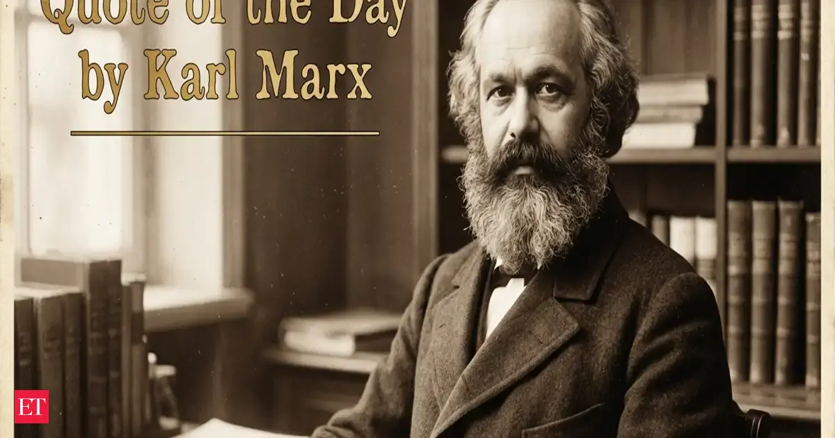 Quote of the day by Karl Marx (May 7): Quote of the day by Karl Marx ...