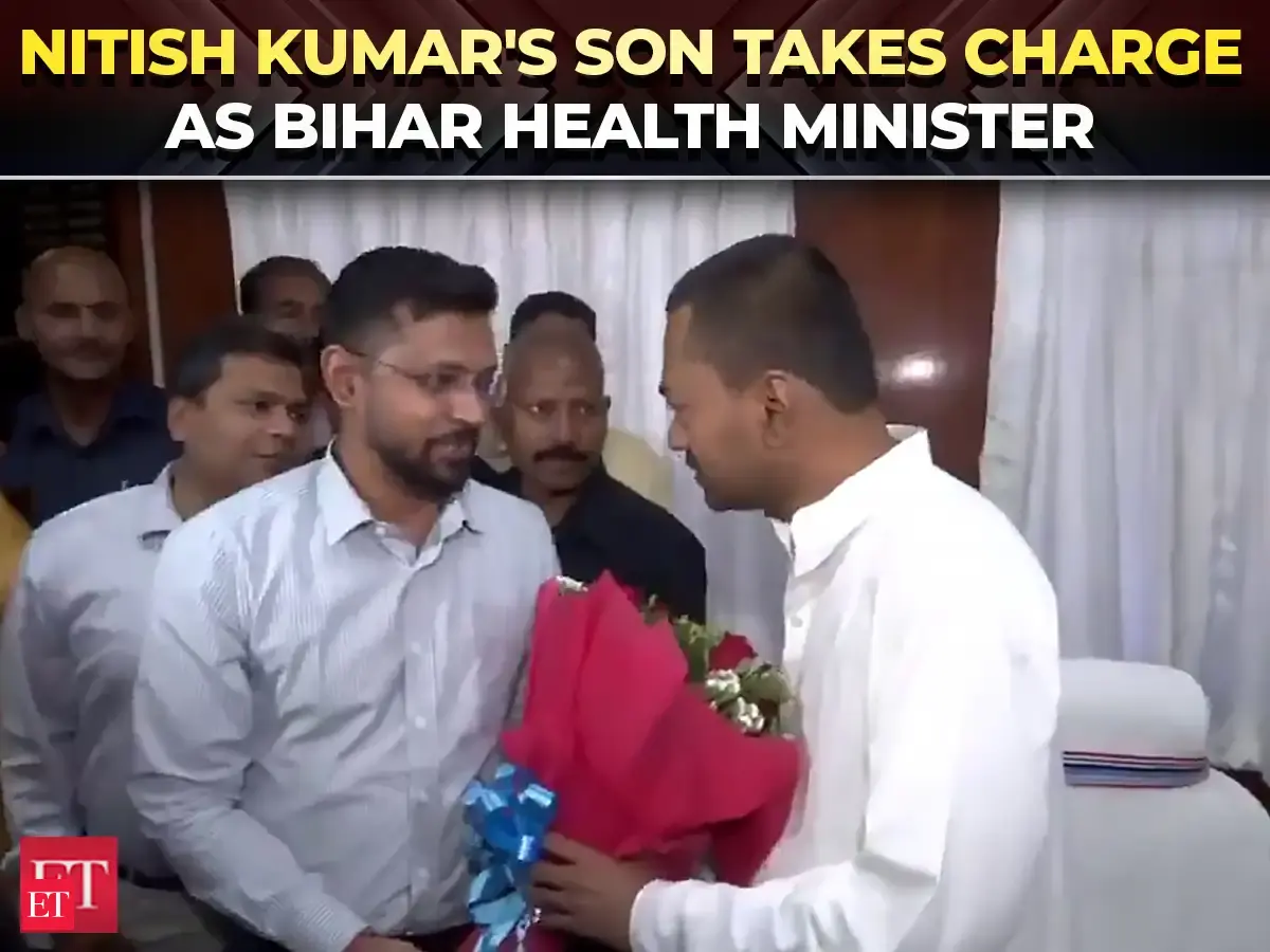 Ex-CM Nitish Kumar's son Nishant takes charge as Bihar Health Minister ...