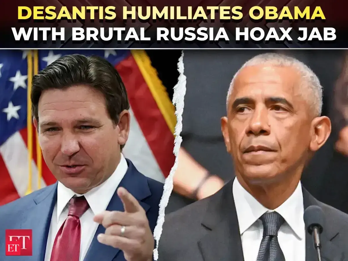 'Russia collusion hoax would like a word!': Ron DeSantis vs Obama ...