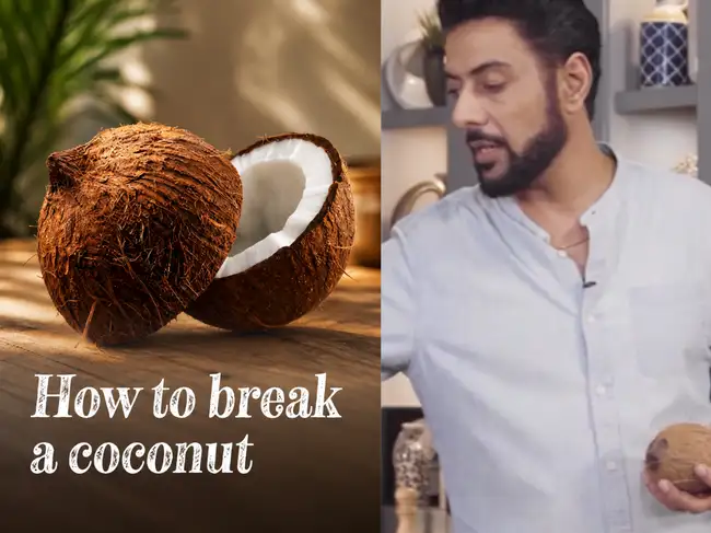 Chef Ranveer Brar shares how to break a coconut along with easy Kerala ...