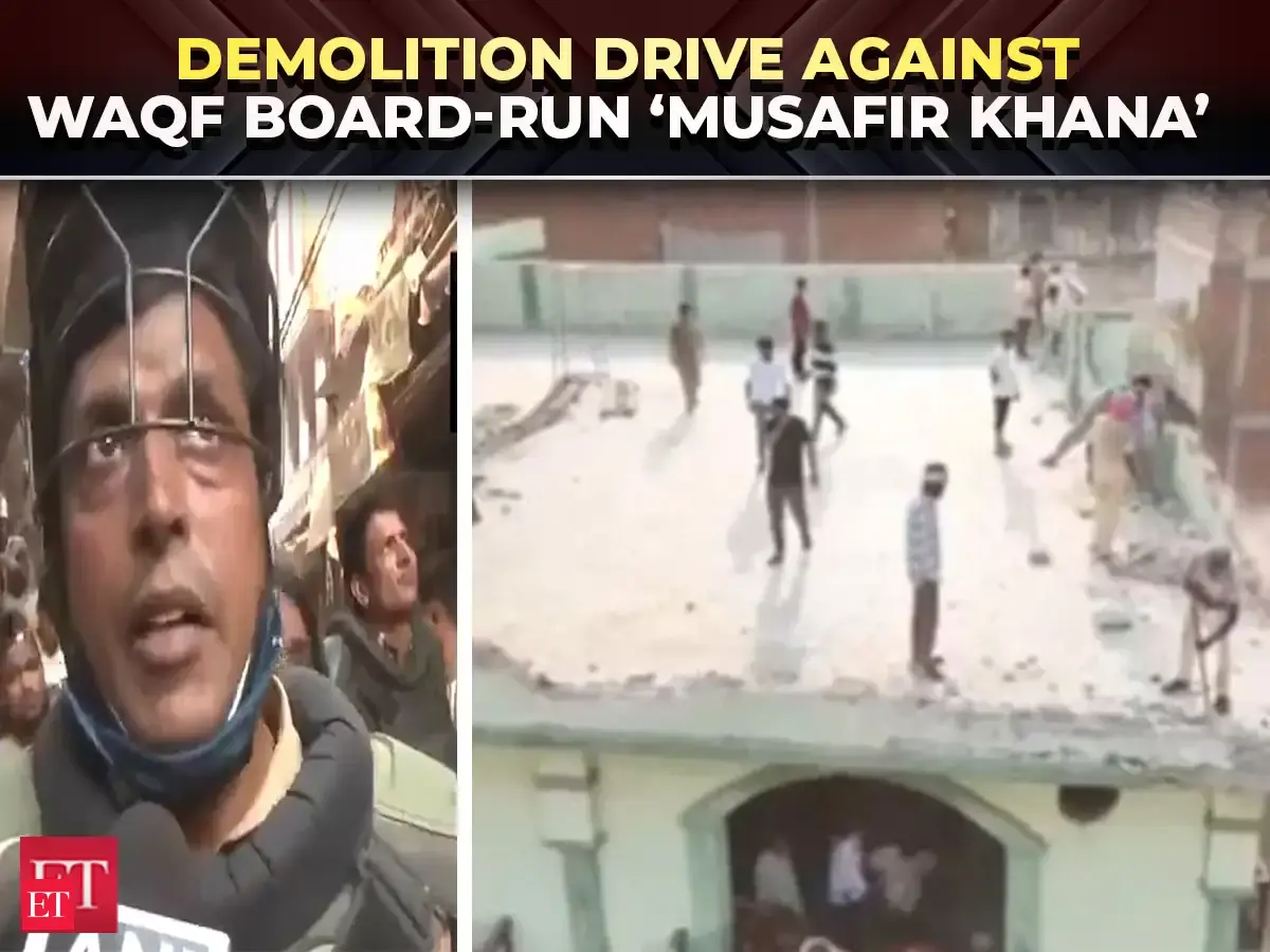 Varanasi: Waqf Board-run ‘Musafir Khana’ razed to ground; 300 police ...