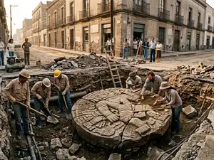 In 1978, a routine roadwork project in Mexico City exposed a colossal ...