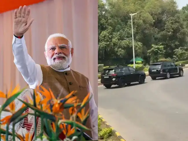 PM Narendra Modi's convoy reduced to just two cars, watch viral video ...