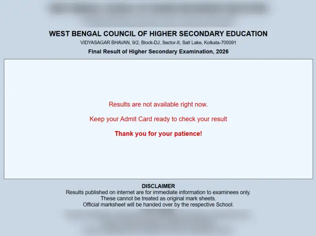 WBCHSE 12th Result 2026 today at 10.30 AM: Check how to download Uchch ...