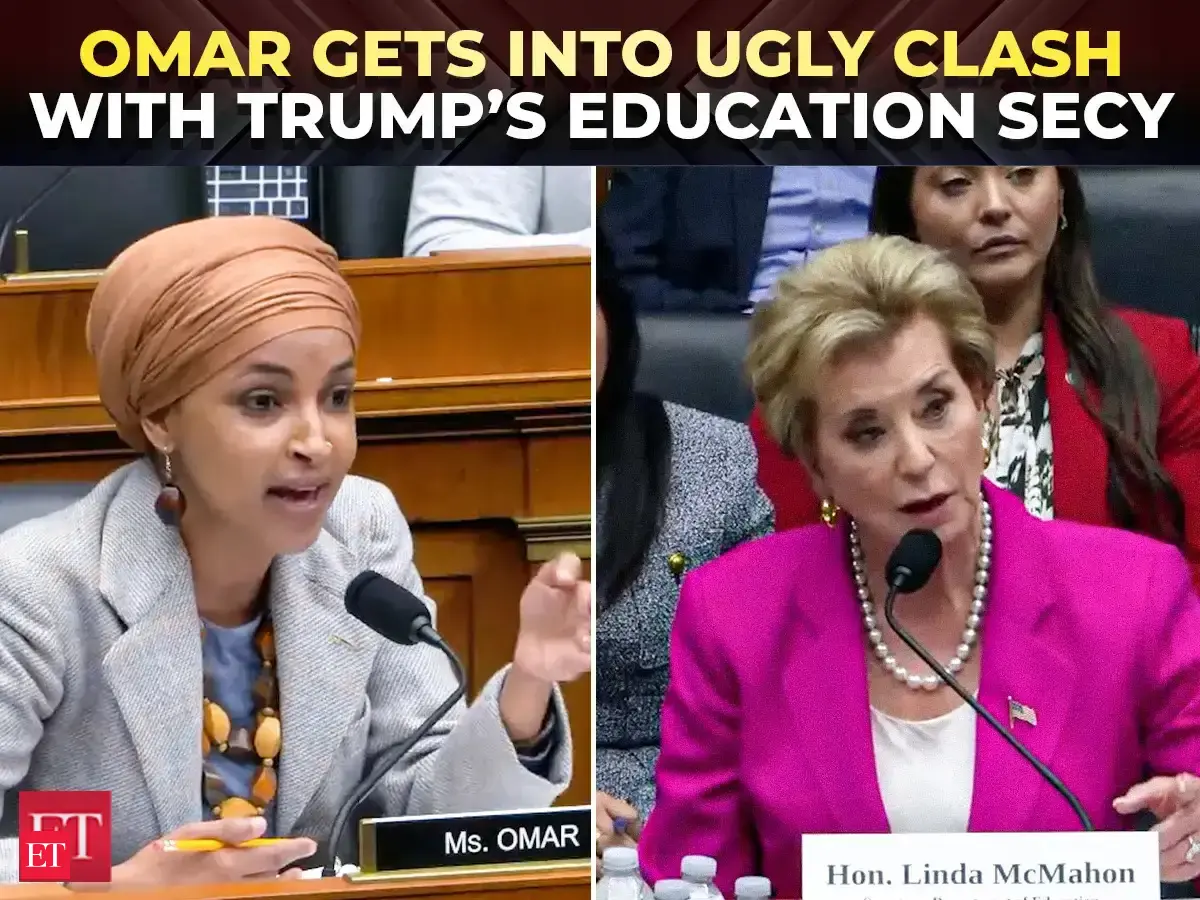 'That’s not how it works, ma’am!': Ilhan Omar SPARS with Linda McMahon ...