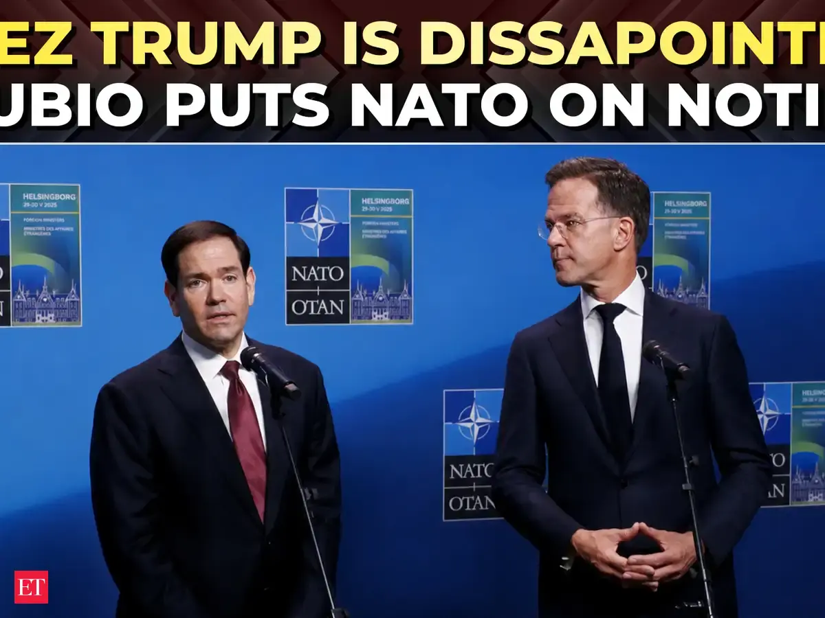 ‘Prez Trump disappointed with NATO allies’: Rubio bluntly confronts ...
